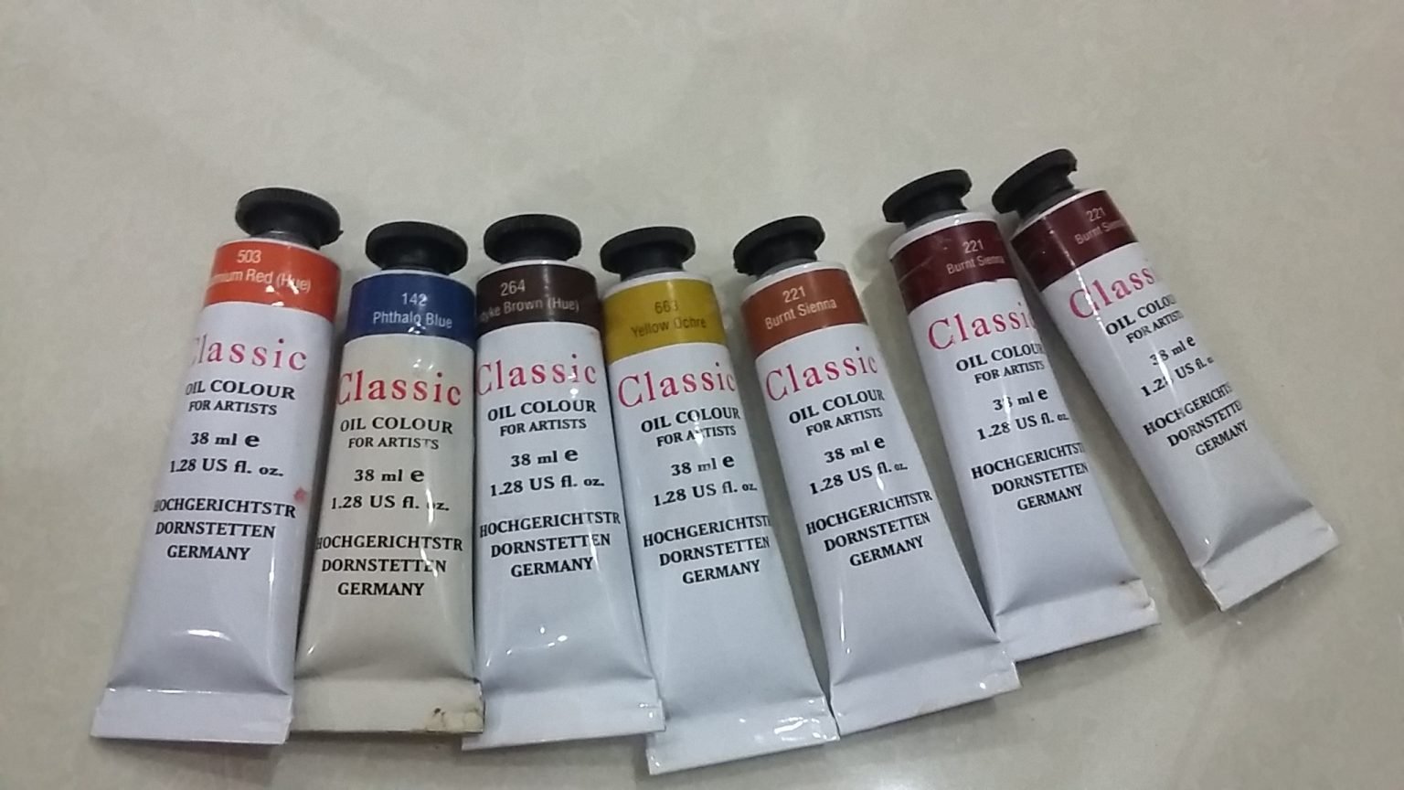 Classic Oil Colour Tubes In 38ml For Artists - At Best Price In Pakistan