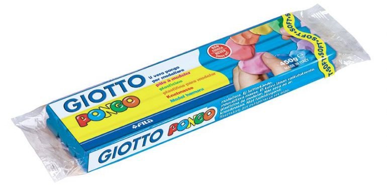 Giotto Non Dry-Able Plasticine in 450 gram pack available in 16 colors.