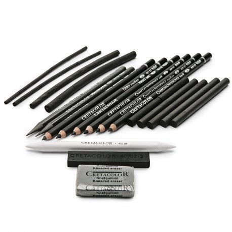Cretacolor Black Box 20 Parts Charcoal Drawing Set
