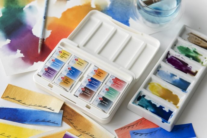 White Nights Urban Landscape Watercolor Set Of 12 Full Pans